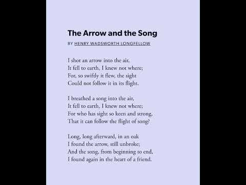 The Arrow and the Song poem Analysis