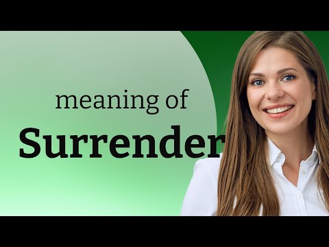 Surrender | definition of SURRENDER