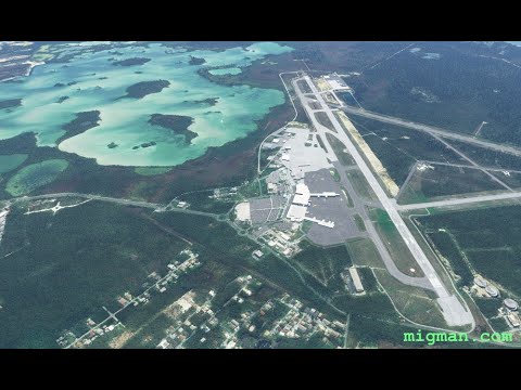 Bahamas | Nassau | Lynden Pindling Airport MYNN | Drone Footage --/o\-- MiGMan's World Tour for MSFS