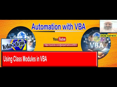 Using Class Modules in VBA
