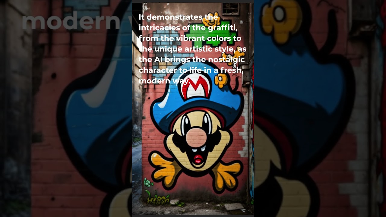 AI-Powered Super Mario Graffiti Art