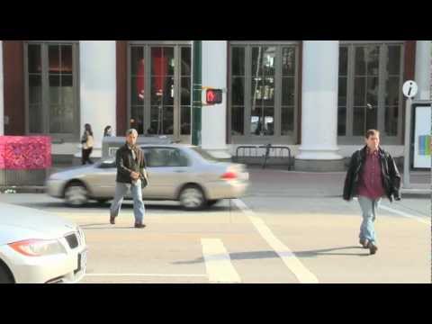 Pedestrians jaywalking - City of Vancouver Road User Safety