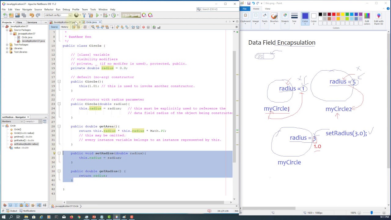 Java Tutorial 43 - Data Field Encapsulation
