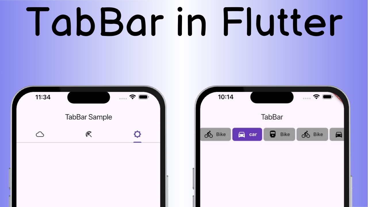 Flutter TabBar Widget