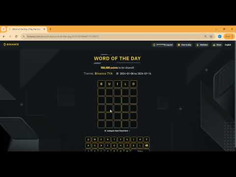 5 letter Word | Word of the Day | Play the Crypto Word Game Today #binance #words #games #today