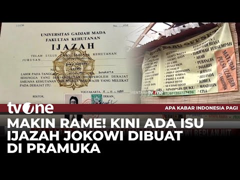 Kader PDIP Sebut Ijazah Jokowi Dicetak di Pramuka di Percetakan Milik Wamendes Era Jokowi | tvOne