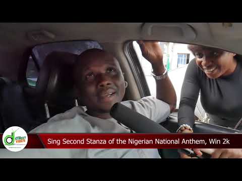 The 2nd Stanza of the Nigerian National Anthem...LOL.