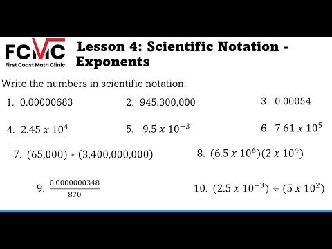 Scientific Notation - First Coast Math Clinic
