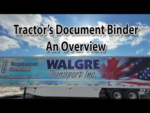 DOT MTO Required Documents in a CMV Commercial Truck π π
