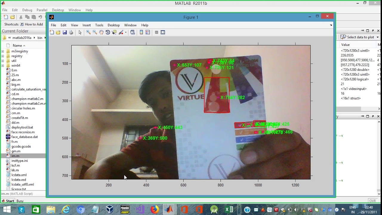 red color object detection using matlab