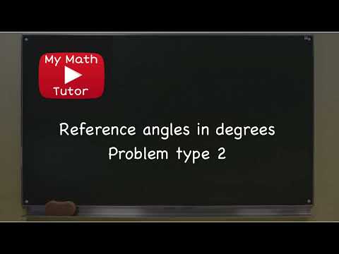 ALEKS | Reference angles in degrees: Problem type 2
