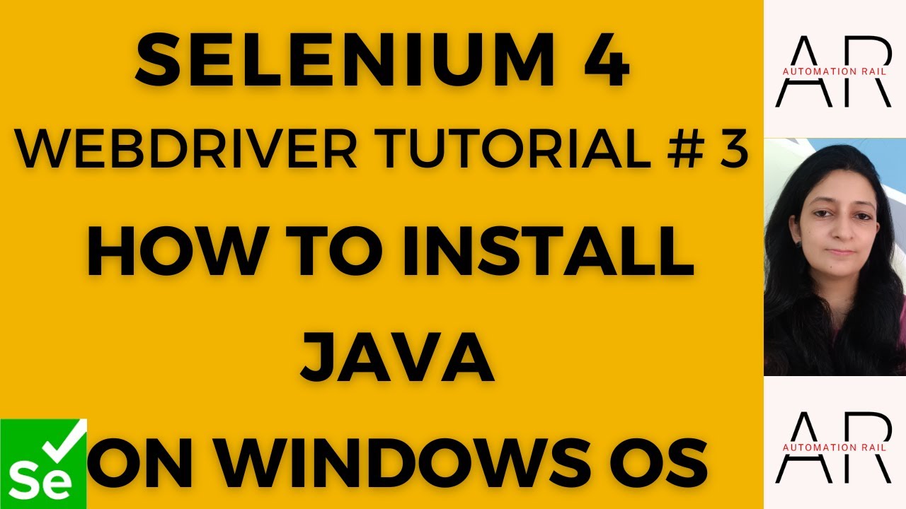 Selenium 4 WebDriver Tutorial#3- How to install Java on Windows OS