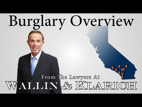 Burglary - California PC 459