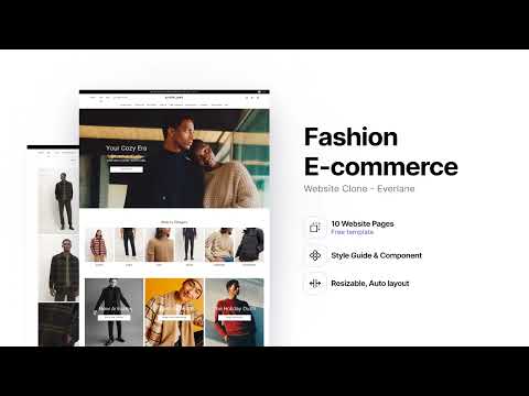 Template Figma Free Fashion E commerce Website