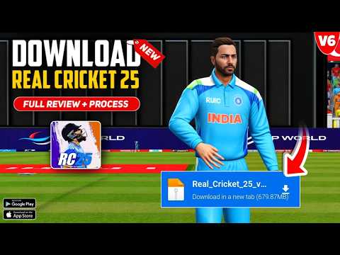 How to download Real Cricket 25 v6 ❤️???? RC25 Download link | New Cricket Game RC20 Patch