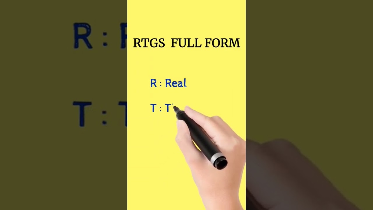 R.T.G.S full form | full form of RTGS | #fullform