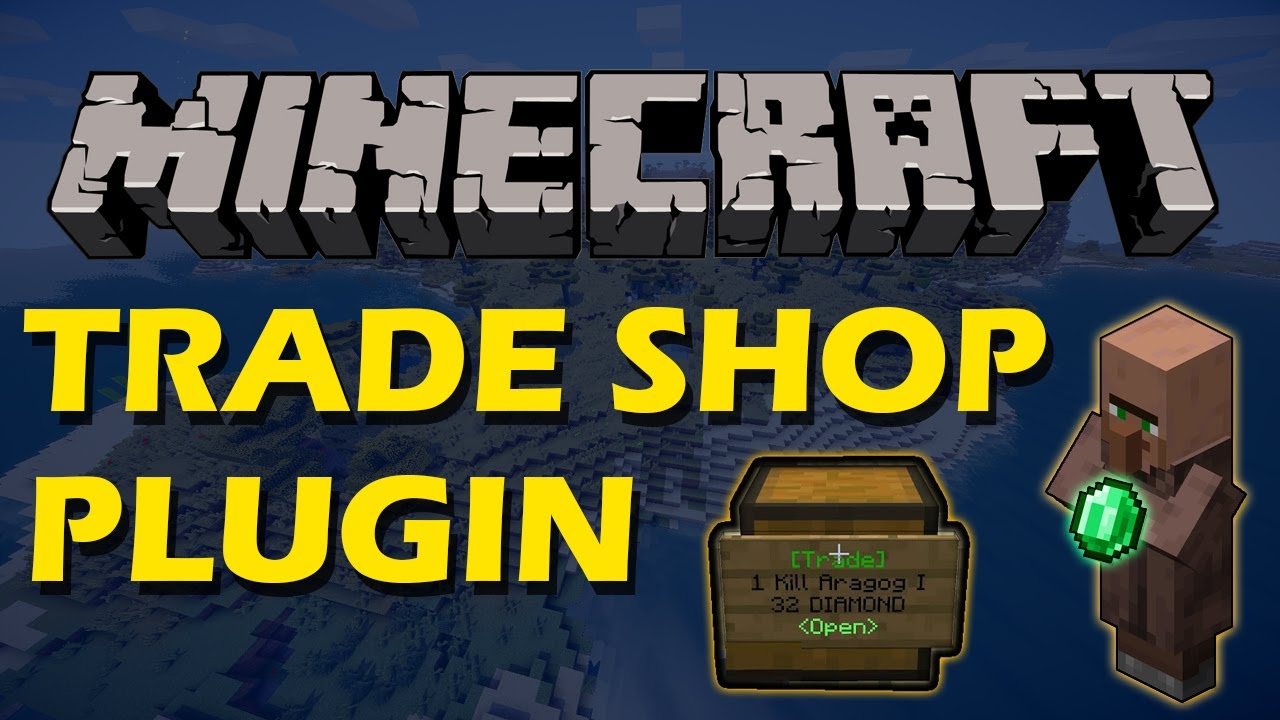 Trade items in Minecraft with Trade Shop Plugin