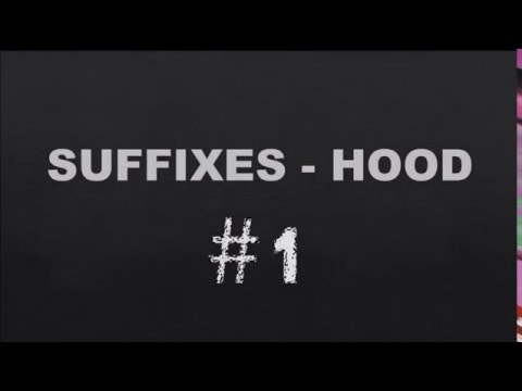 VOCABULARY ○SUFFIXES - HOOD○ [English Lesson]