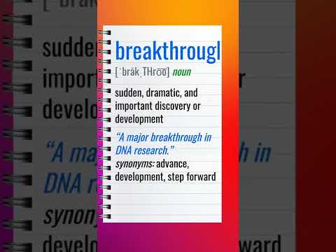 BREAKTHROUGH (C1 Advanced) Learn English Vocabulary