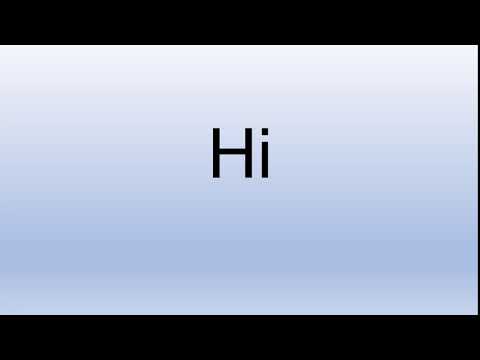 How To Say Hi In English