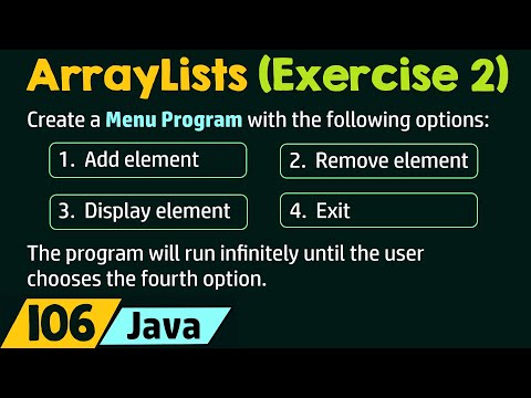Learn ArrayLists Exercise 2 - Mind Luster
