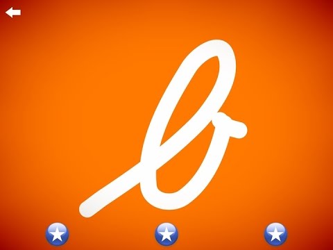 The letter b | Learn to write the letter b in cursive | The alphabet