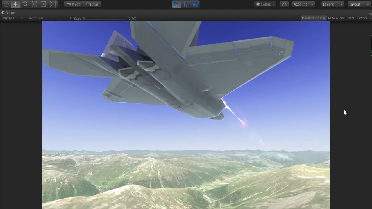 Unity3D Fighter Complete Template Pro: Observing (F22,F35,F18)fighters from different angles