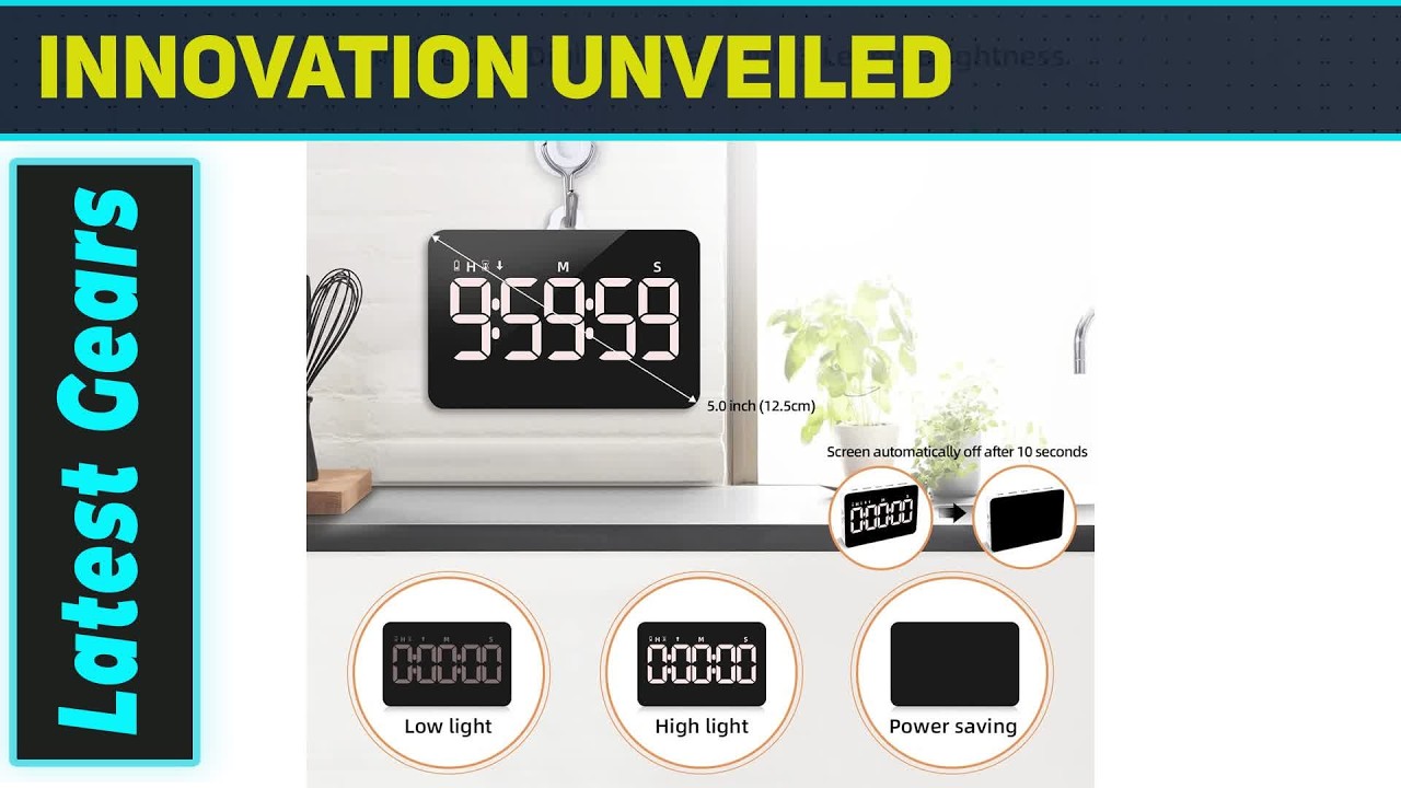 Rechargeable Digital Kitchen Timer for Cooking – Best Precision Countdown Timer