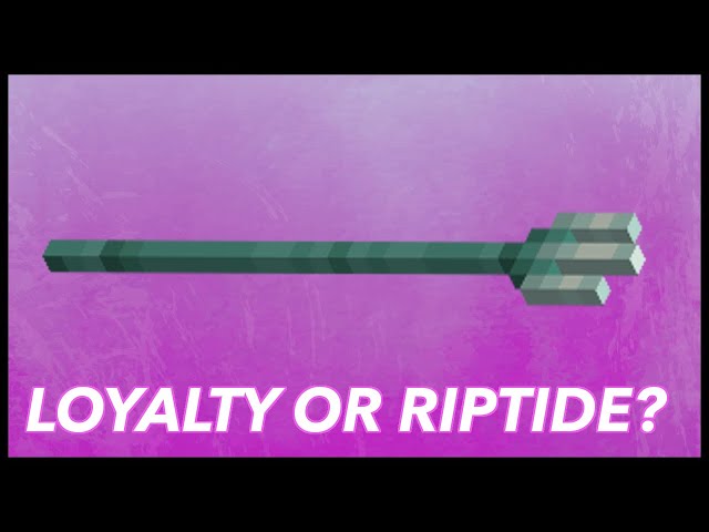 Different levels of the loyalty enchantment in Minecraft