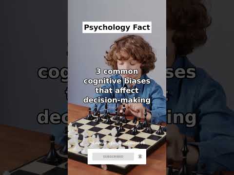 3 common cognitive biases that affect decision-making