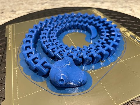 4 ft long flexi snake 3d print