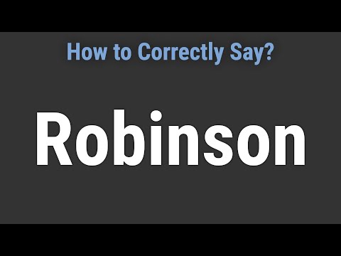 How to Pronounce Name Robinson (Correctly!)