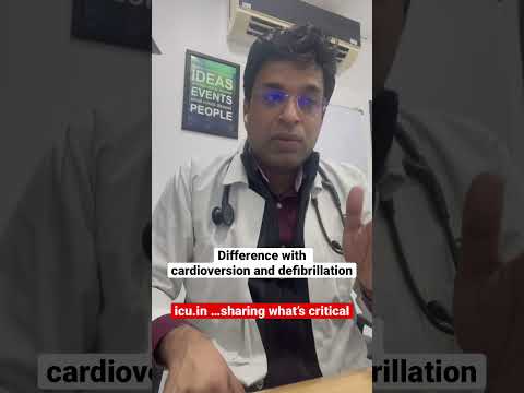 #icushort 87: Difference in cardioversion and defibrillation