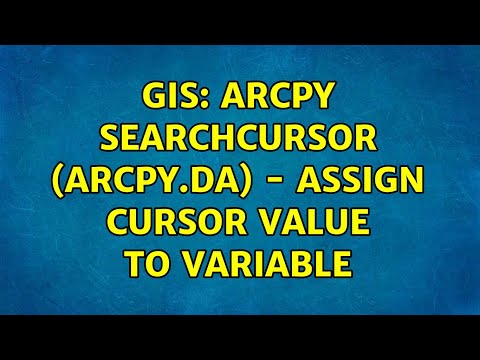 GIS: Arcpy SearchCursor (arcpy.da) - Assign cursor value to variable