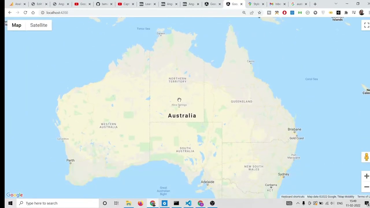Angular 13 Google Maps Javascript API Example to Embed Maps With Marker in Browser Using Typescript
