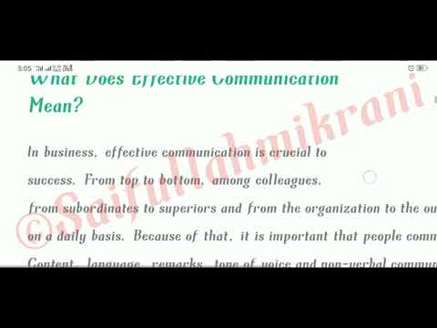 What is effective communication? Discuss with examples