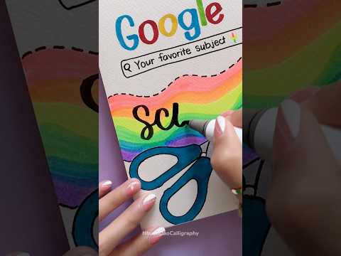 Creative Front Page Design: Science 🌈 #shorts #nhuandaocalligraphy #frontpage
