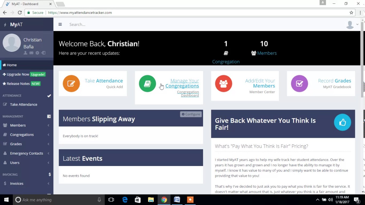 My Attendance Tracker