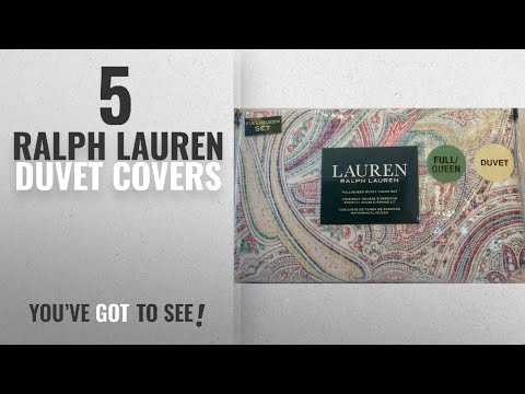 Top 10 Ralph Lauren Duvet Covers [2018]: Ralph Lauren 3 Piece Duvet Cover Set Inked Paisley