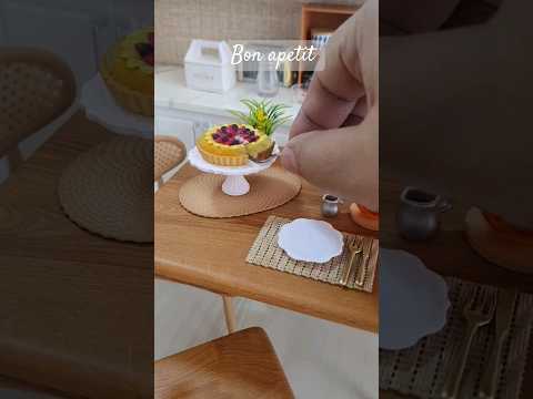 A piece of pie #tinytoys #tinykitchen #minifood #pie #trending #toys #cute #rement #minikitchen