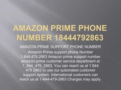Amazon prime phone number 18444792863 Amazon prime support phone number