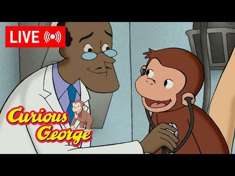 🔴 LIVE Curious George Full Episodes 🐵 George at the Dentist and Doctor + MORE!