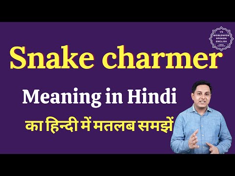 Snake charmer meaning in Hindi | Snake charmer ka matlab kya hota hai | English vocabulary words