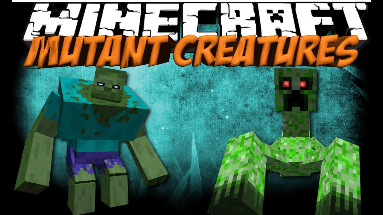 Mutant Creatures Mod: Minecraft Mutant Zombie & Creeper Mod Showcase!