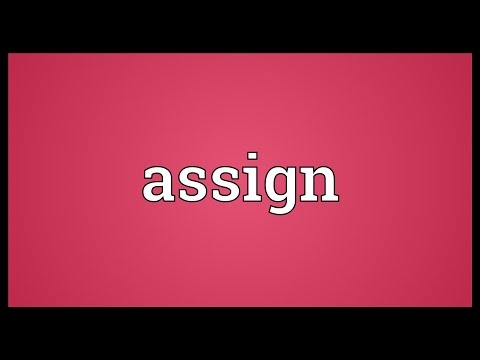 Assign Meaning