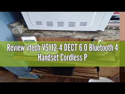 Review vtech VS112-4 DECT 6.0 Bluetooth 4 Handset Cordless Phone for Home with Answering Machine, Ca