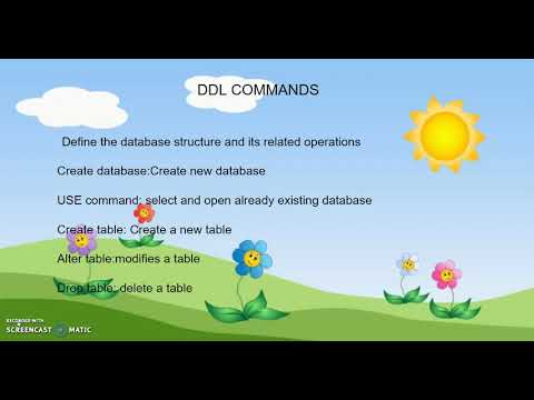 DDL commands practicals grade 12 cbse topic