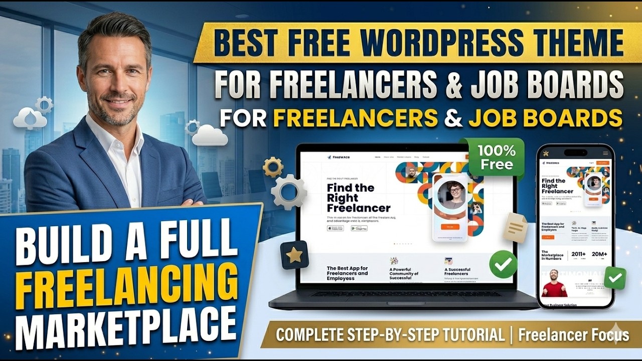 Best Free WordPress Theme for Freelancers & Job Boards | Create a Freelancing Marketplace Website