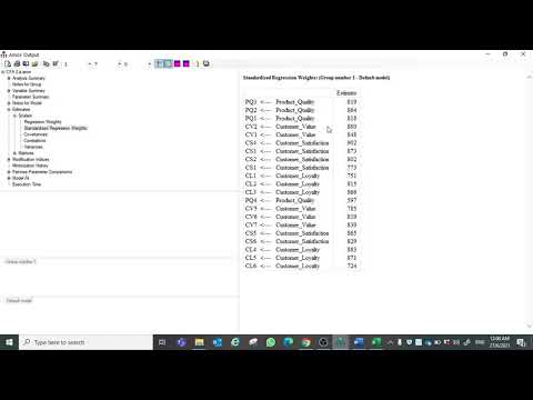 Composite Reliability, Convergent Validity and Discriminant Validity in AMOS (Video 3)
