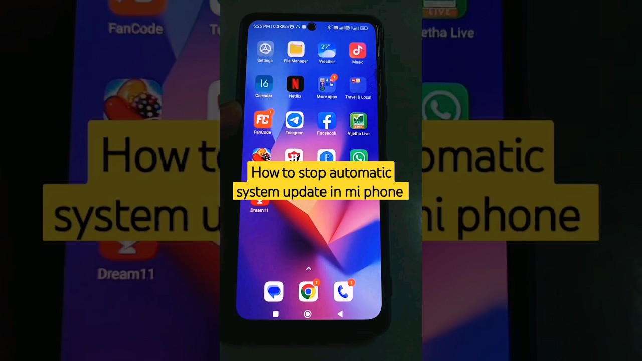 How to stop automatic system update in mi phone #shorts #mi #automaticsystemupdate
